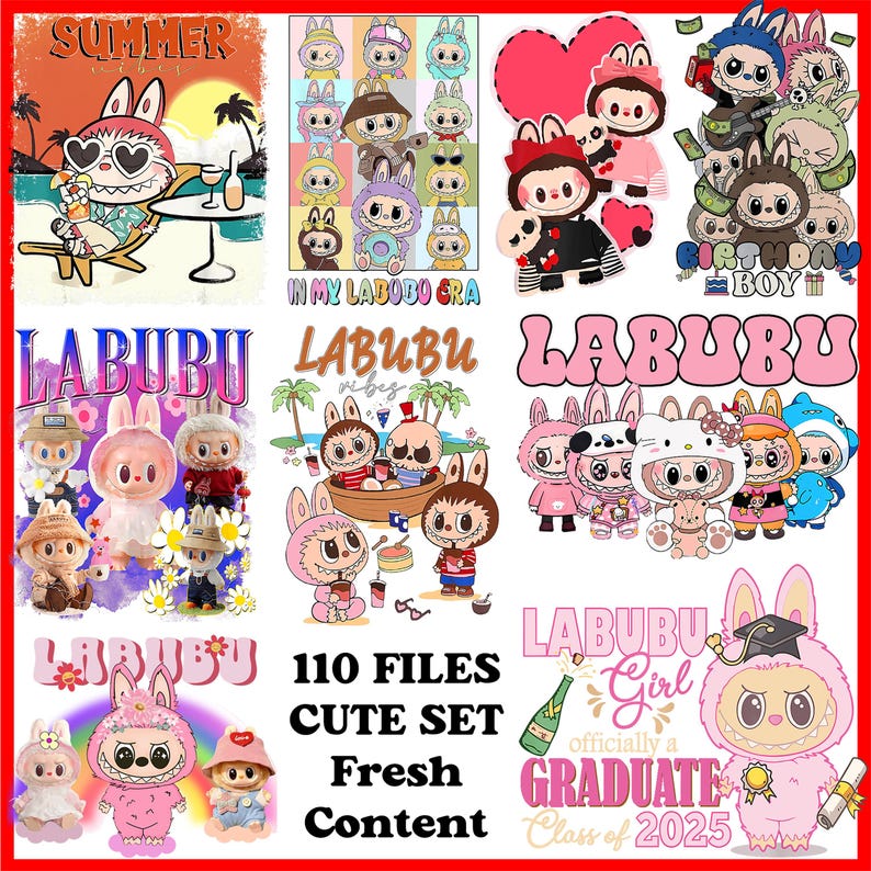 100+ Labubu Designs Png Bundle, Labubu Clipart, Labubu PNG, Cute Labubu ...