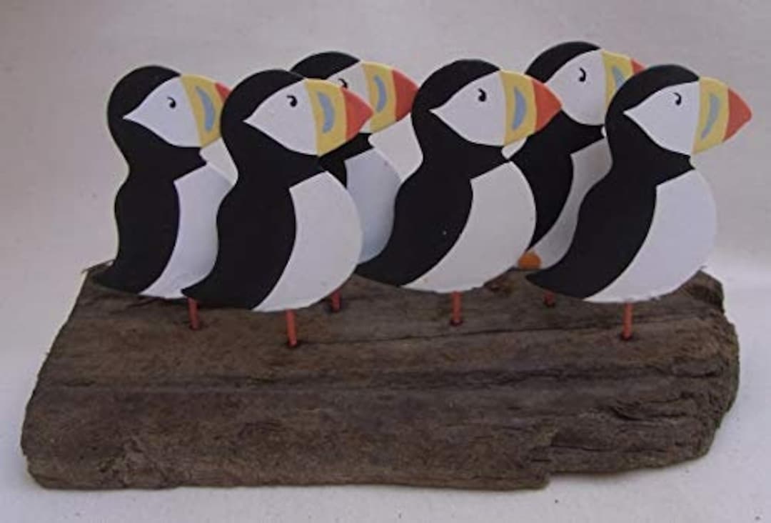 Puffin Bird Decoration Puffins Birds Auks Ornithology Wooden Bird ...