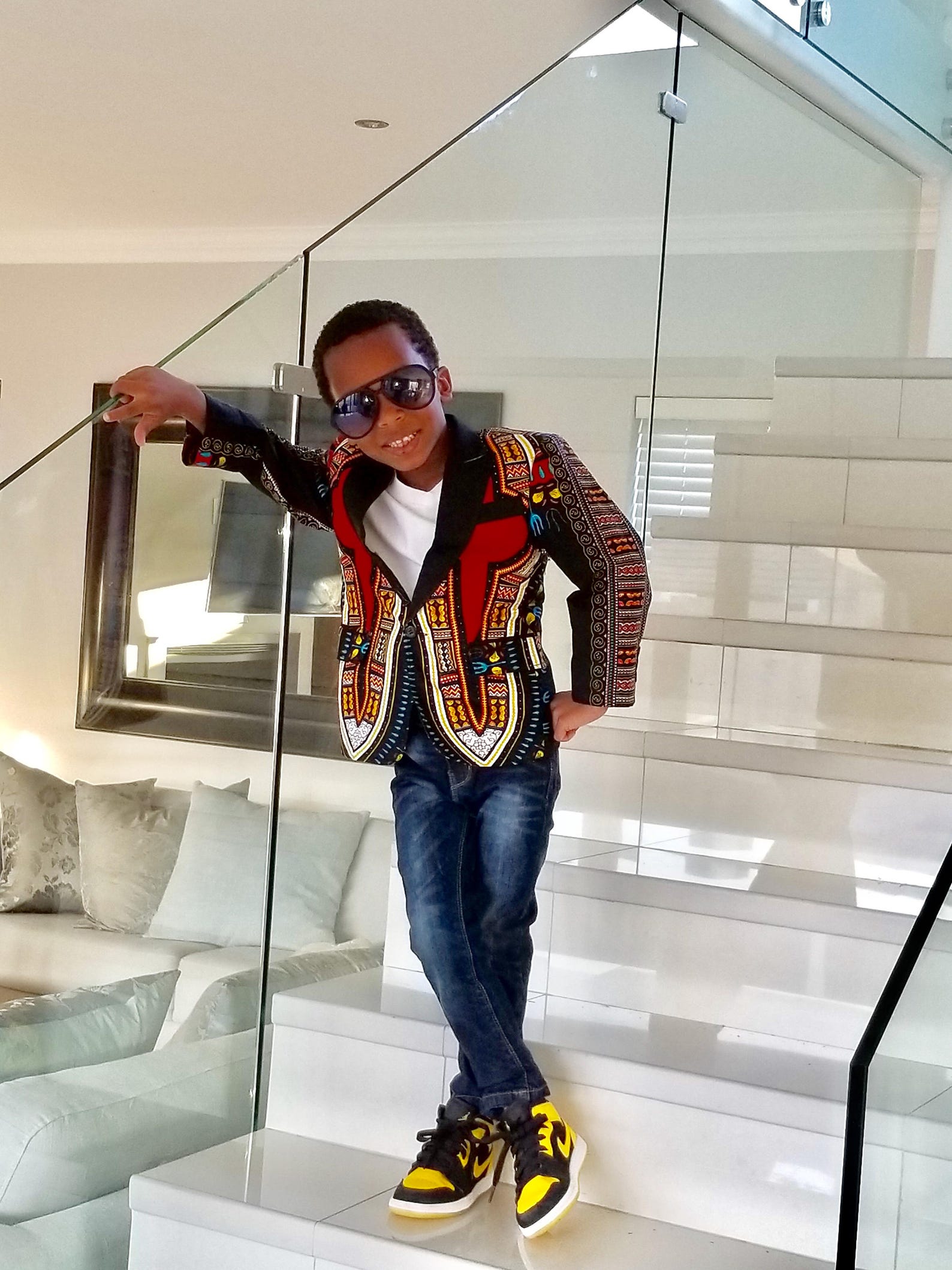 African Clothing, Ankara Father and Son Blazer, African Jacket, Men ...