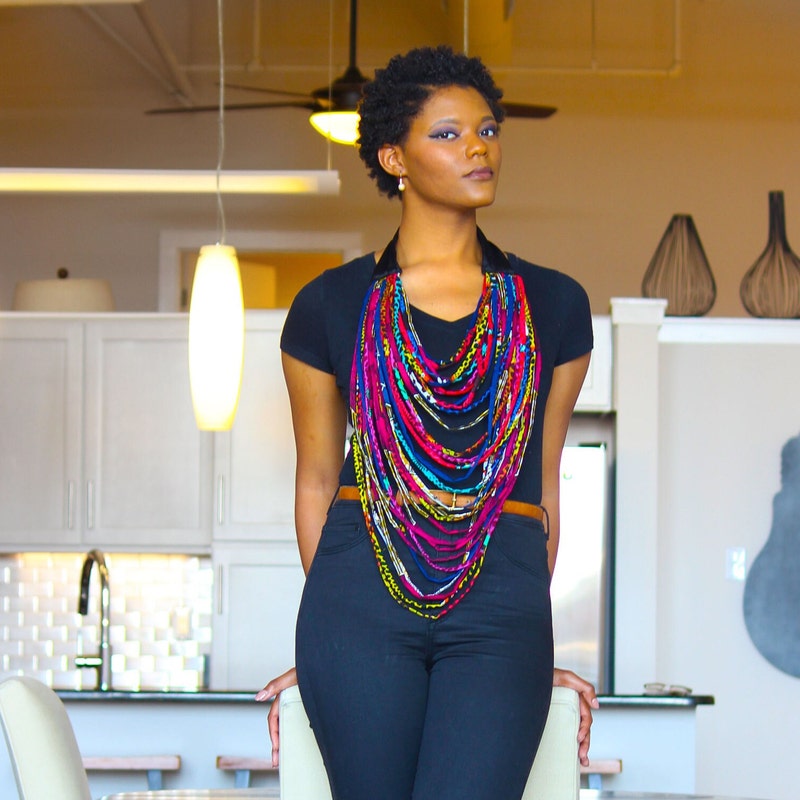 African Rope Necklace - Etsy