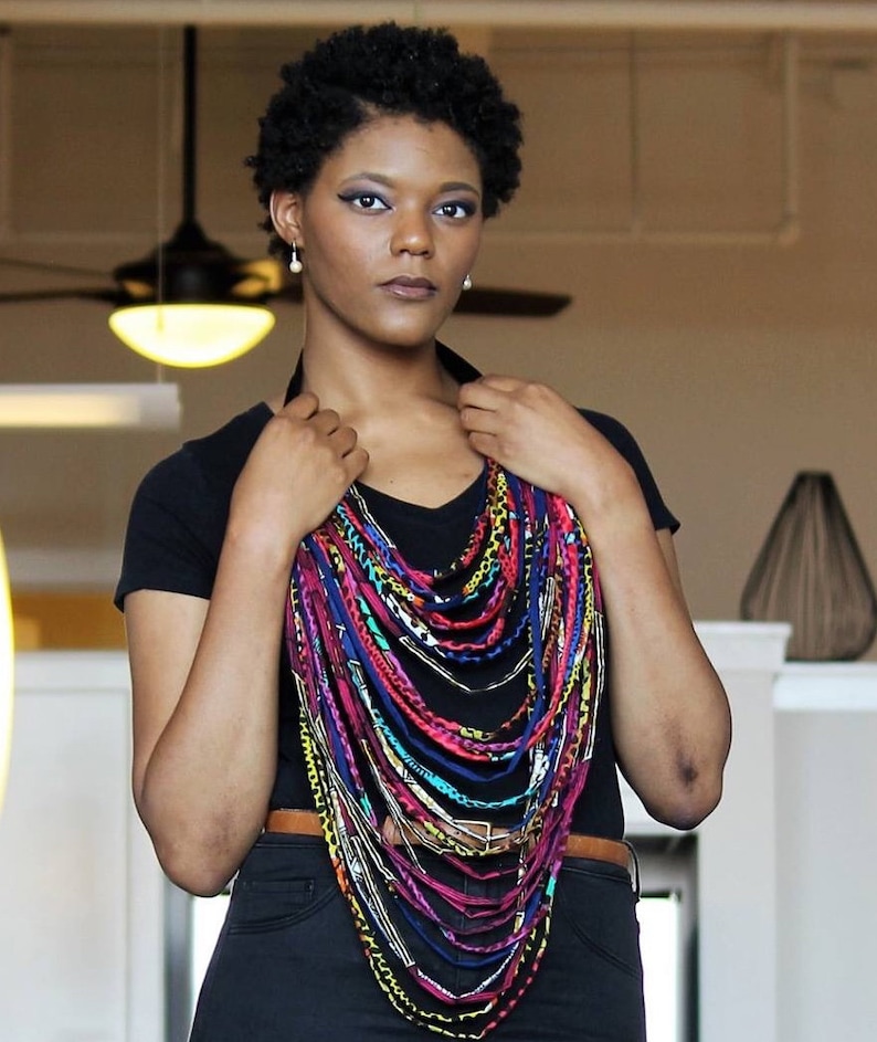 African Necklaces African Multistrand Rope Necklace African | Etsy