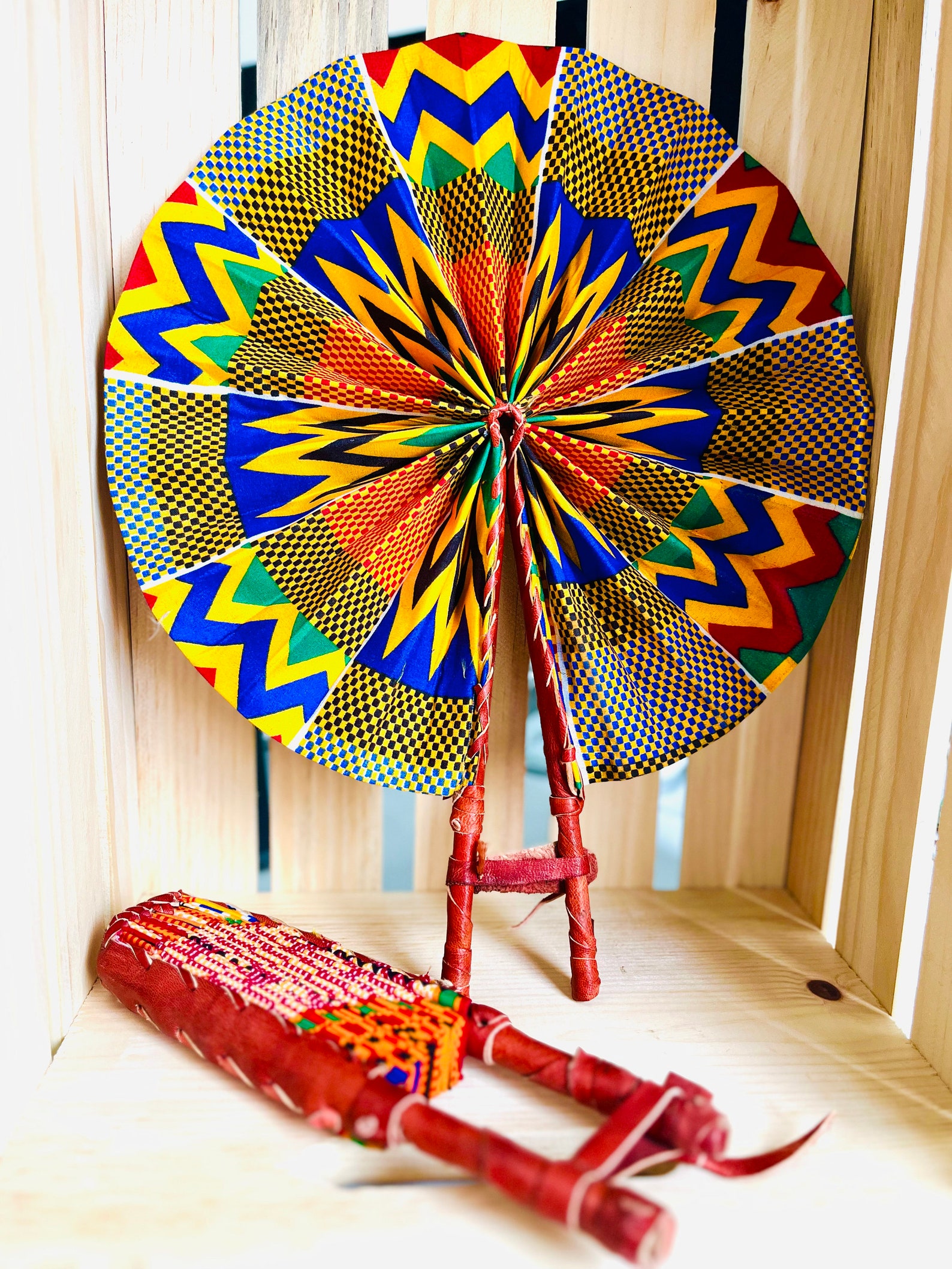 Solid Color Hand Fans, Africa Fan , Ankara Print, African Print Fans ...