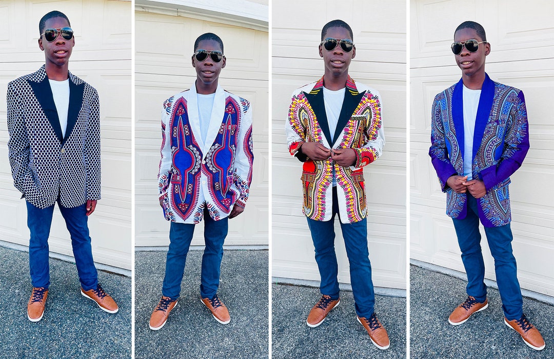 African Clothing, Ankara Men Blazer, African Print Jacket, Men Blazer ...
