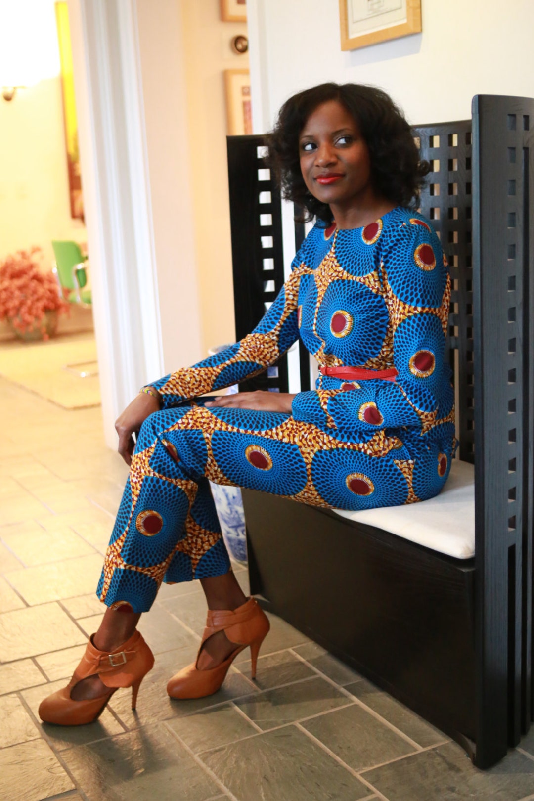 African Ankara Jumper Suit , African Fashion; African Print Jumpsuit ...
