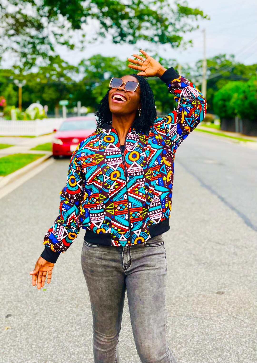 African Women/men Bomber Jacket, African Jacket, Ankara Bomber Jacket ...