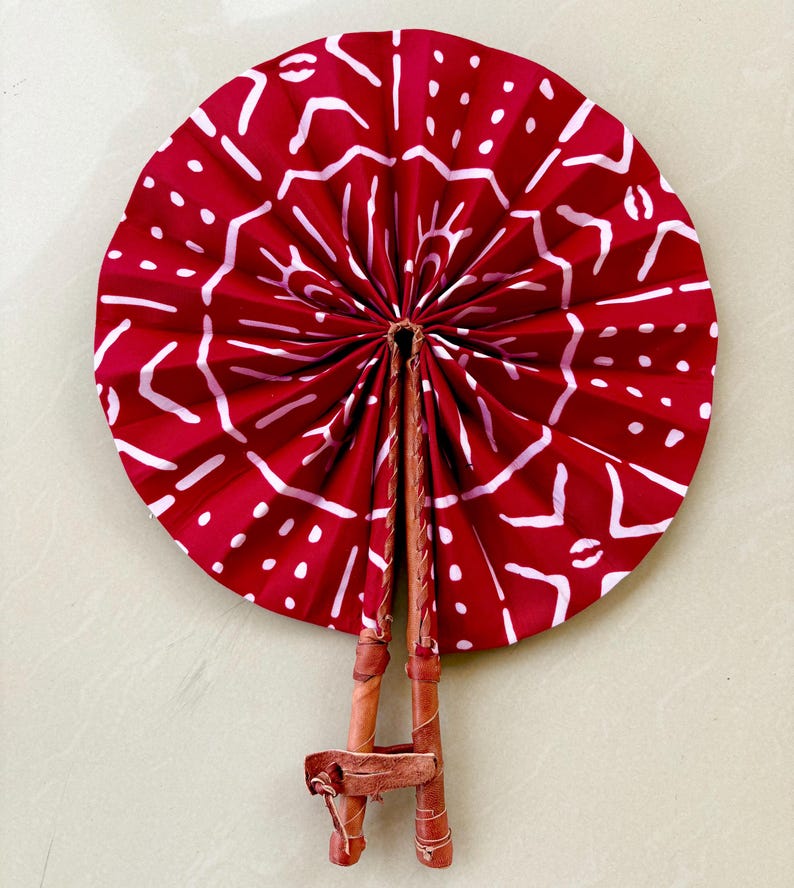African Hand Fan, African Fans, Fan Ankara Print, African Print Fans ...