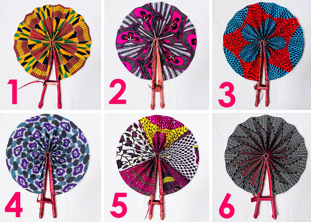 Sale !! African Print Fan/ African Print Folding Hand Fan/ Handmade ...