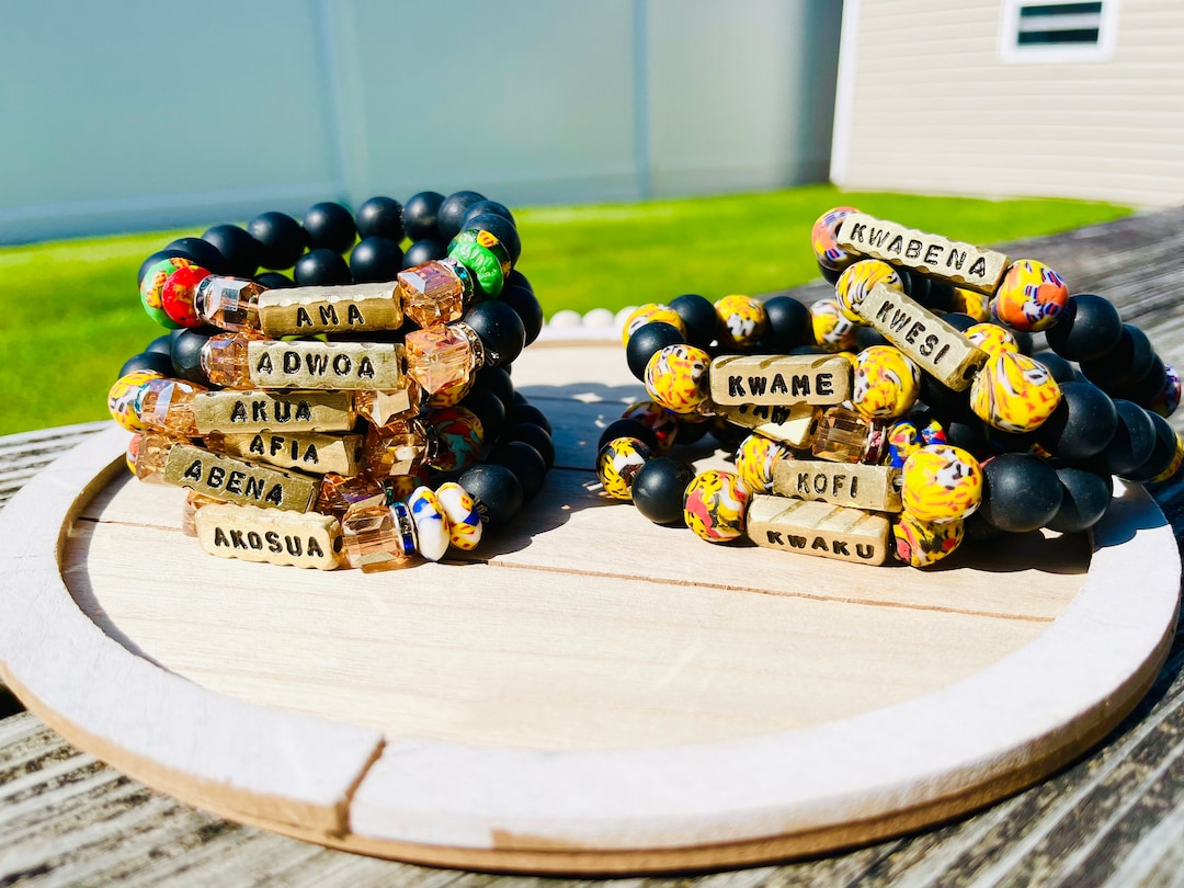 Authentic Ghana Africa Beads Bracelets for Women and Men, Ghana Beads ...