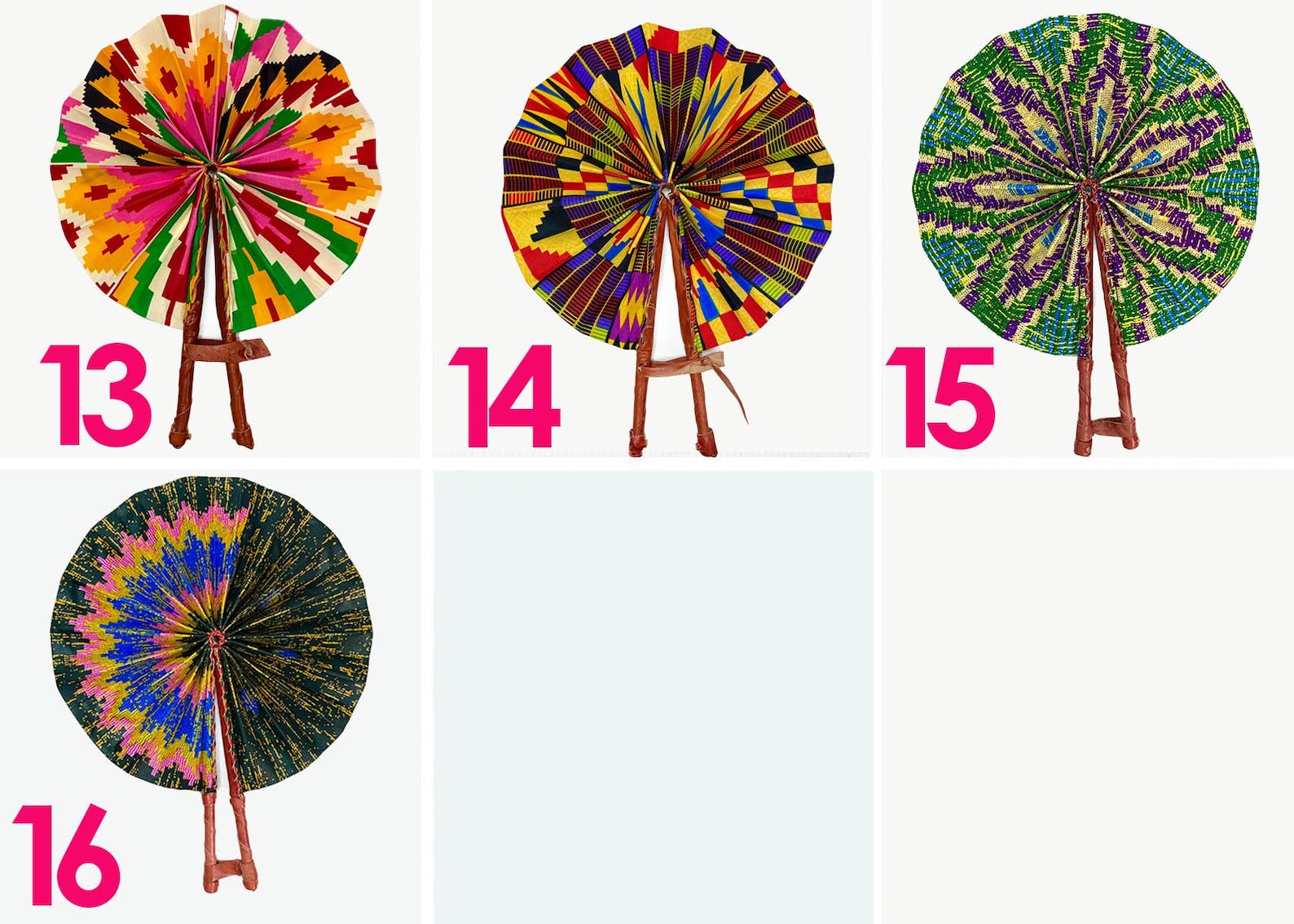 African Hand Fan, Africa Fan, Ankara Print, African Print Fans With ...