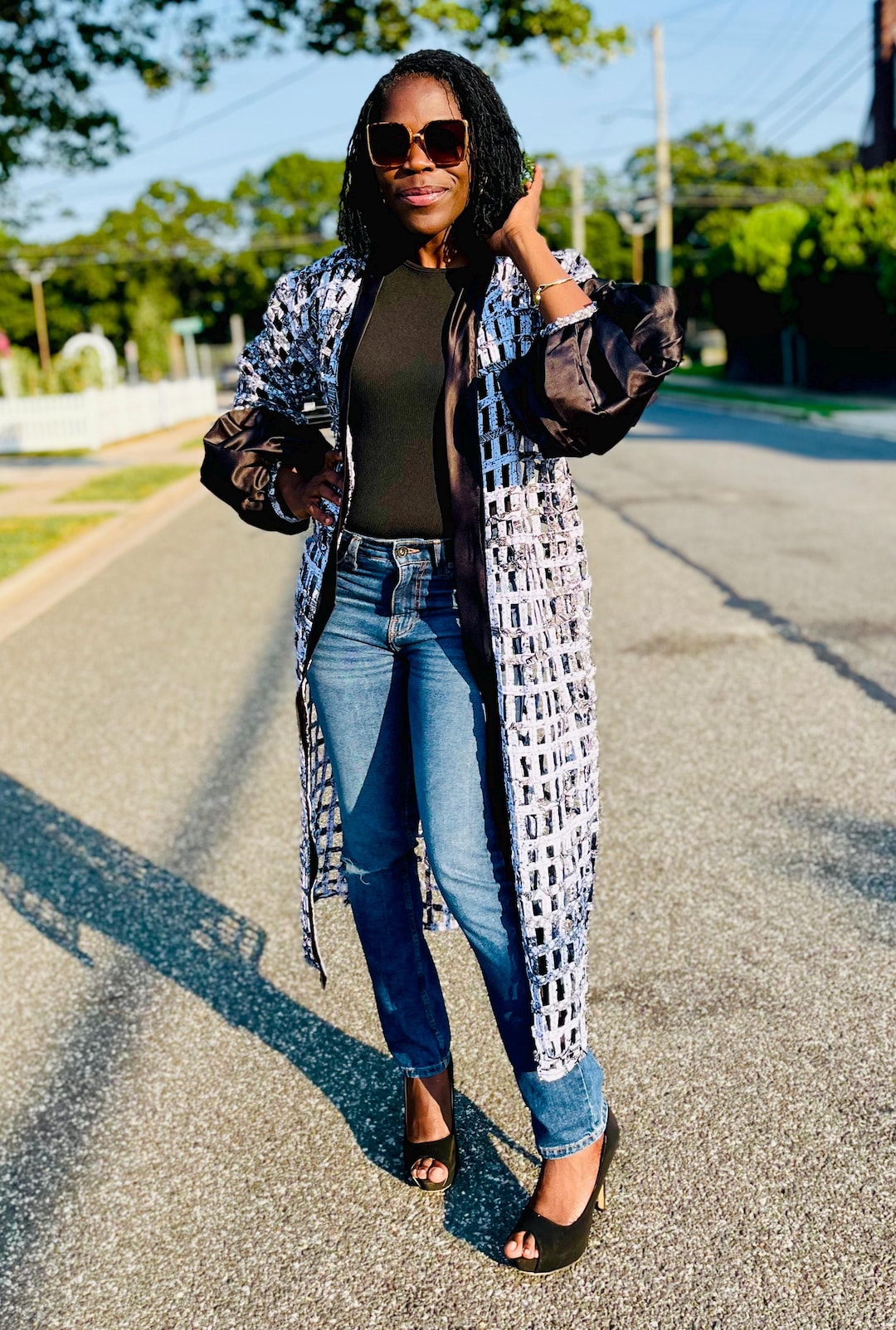 African Print Cage Jacket-ankara Jacket-ladies Jacket-african Clothing ...