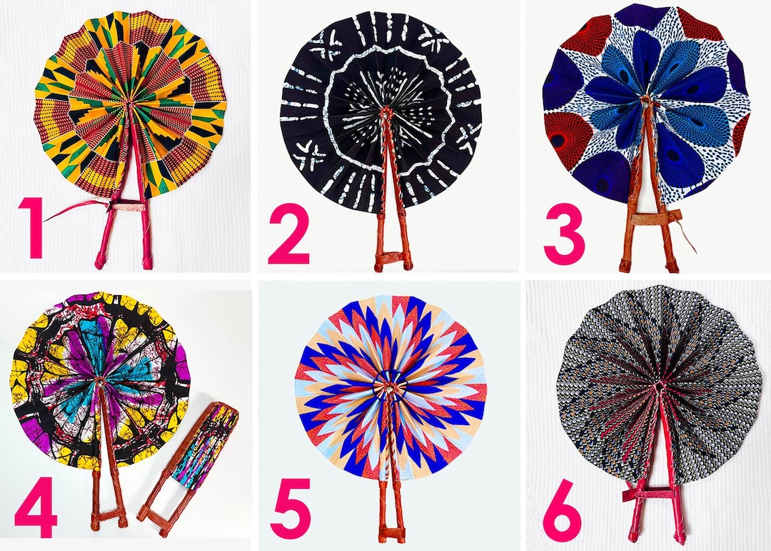Sale !! African Print Fan/ African Print Folding Hand Fan/ Handmade ...