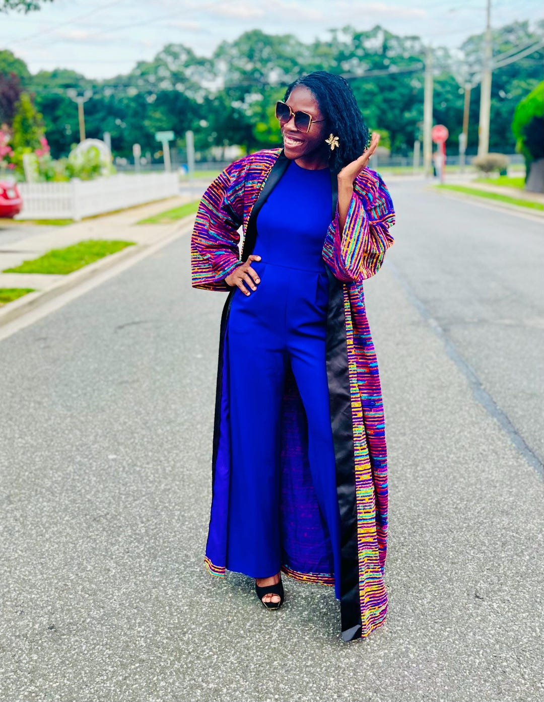 African Kimono, African Print Kimono, African Fashion, African Clothing ...