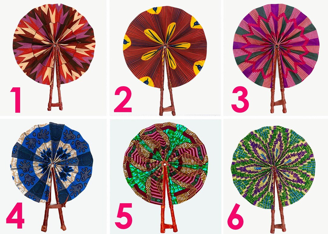 Sale !! African Print Fan/ African Print Folding Hand Fan/ Handmade ...