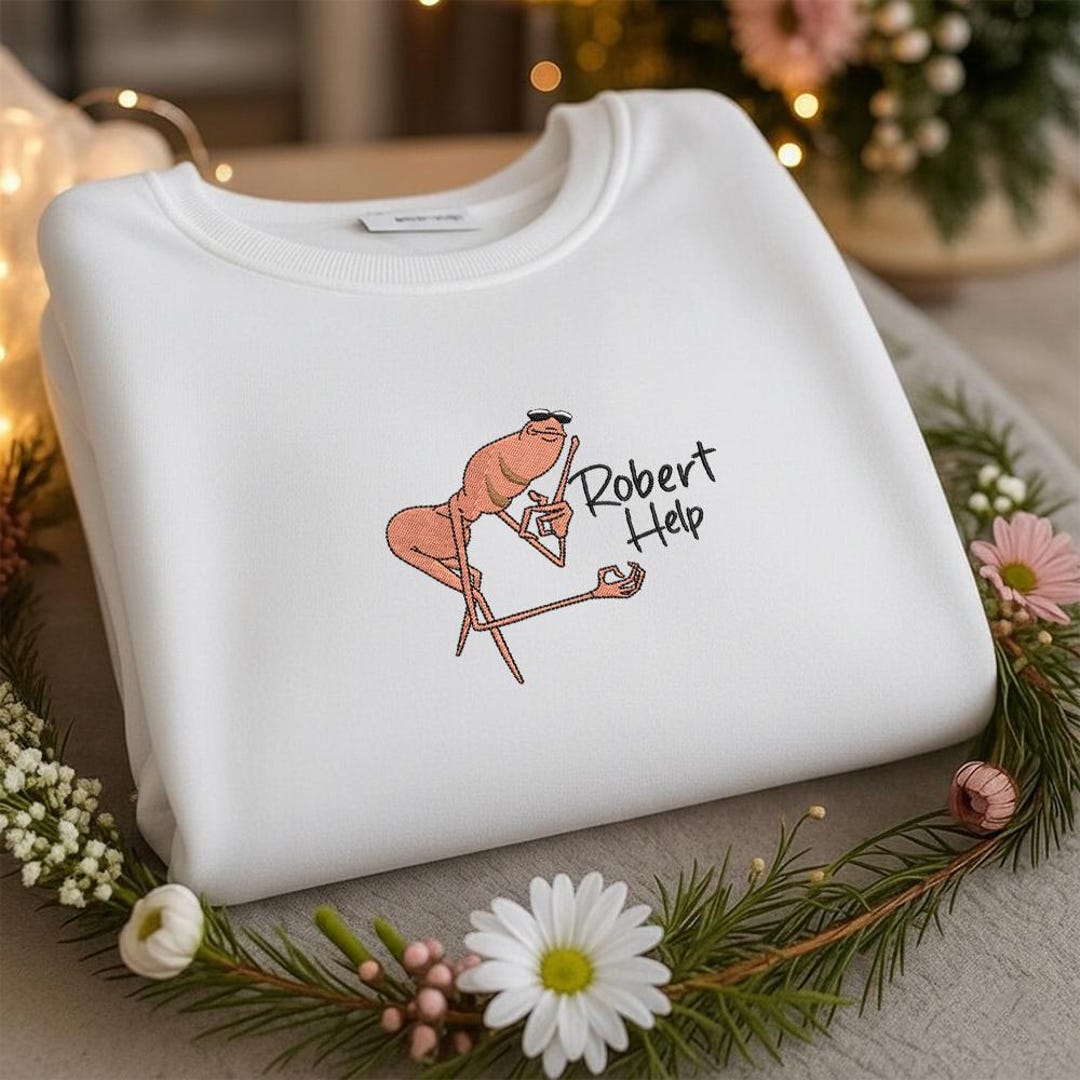 Robert Help Meme Embroidery Design, Funny Robert Help Pattern, Digital ...