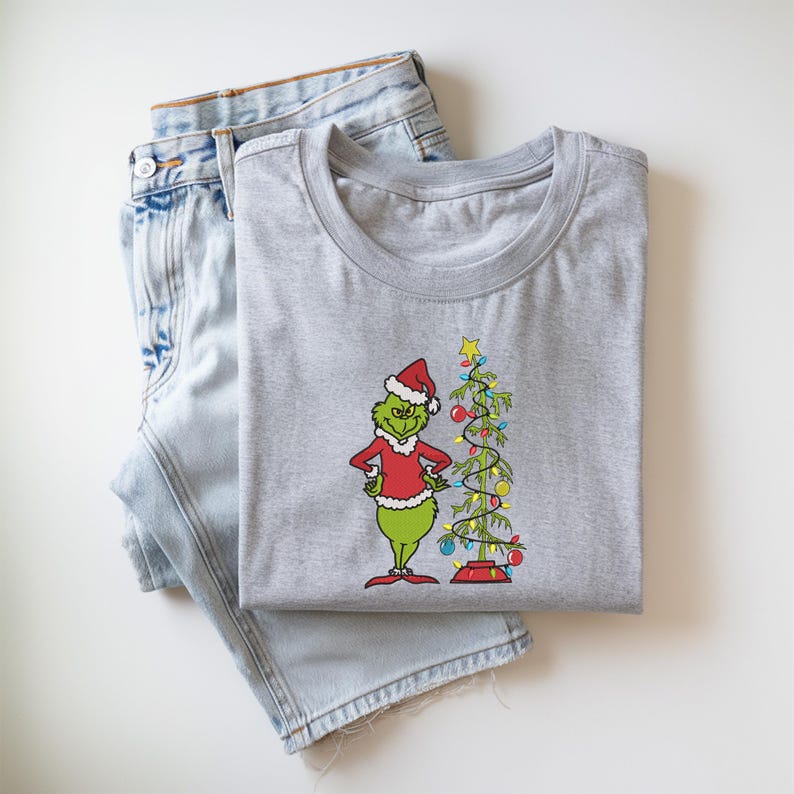 Grinch and Max Dog Embroidery Design, Funny Xmas Pattern (digital ...