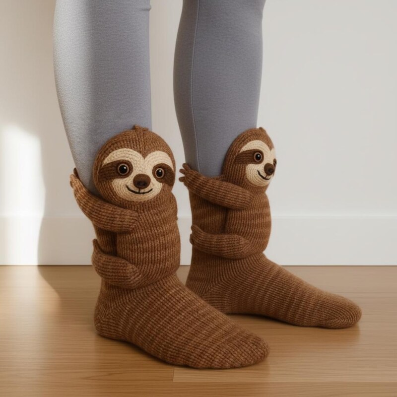 Animal Socks Sloth - Etsy UK
