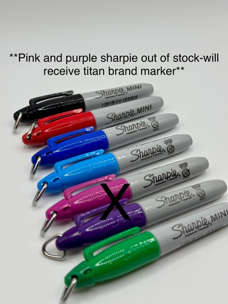 Badge Reel Accessories, Mini Sharpie & G2 Gel Pen Combo - Etsy