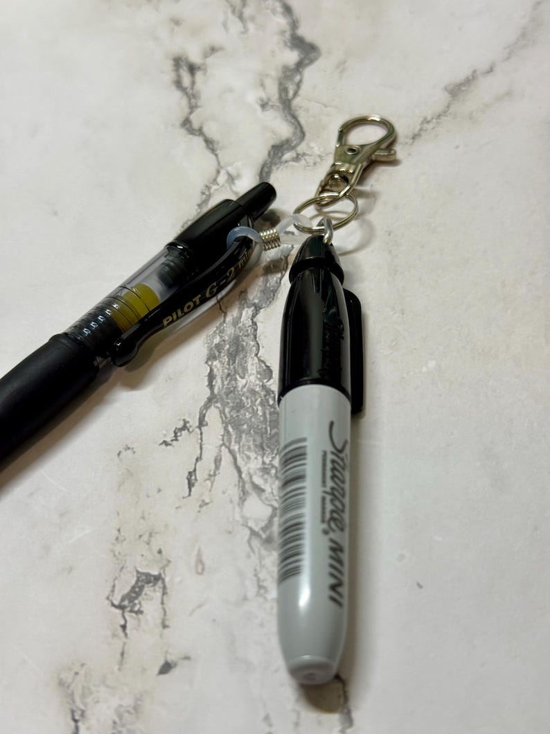 Badge Reel Accessories, Mini Sharpie & G2 Gel Pen Combo - Etsy