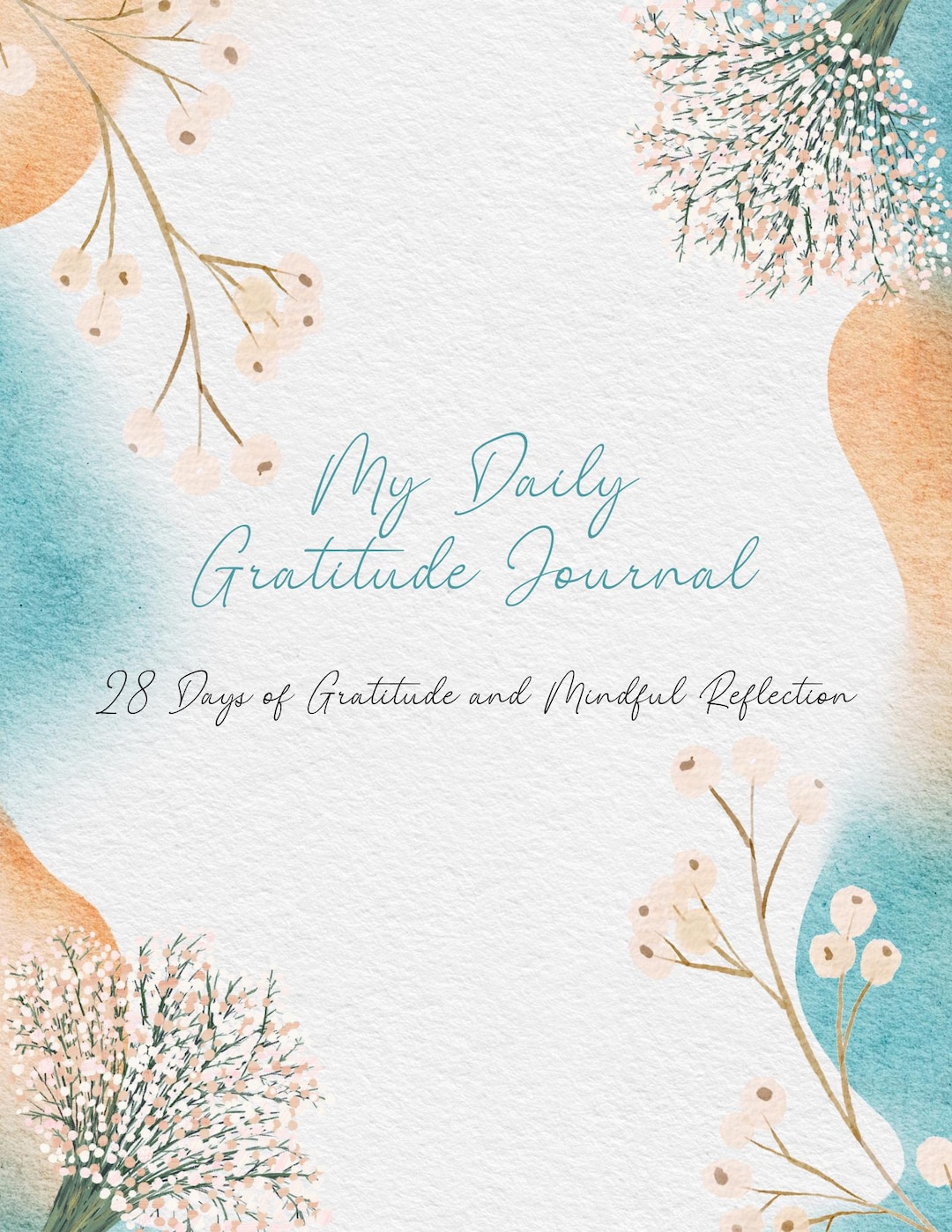 Guided Gratitude Journal | 28 Day Mindfulness Self-care Challenge ...