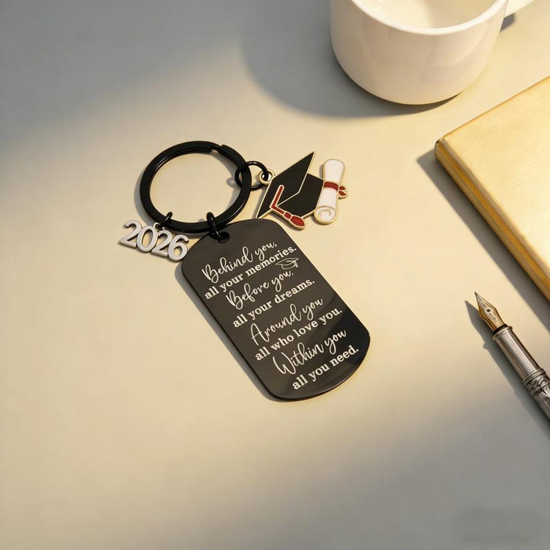 Graduation Keychain, Custom 2026 Graduation Keyring, Graduation ...