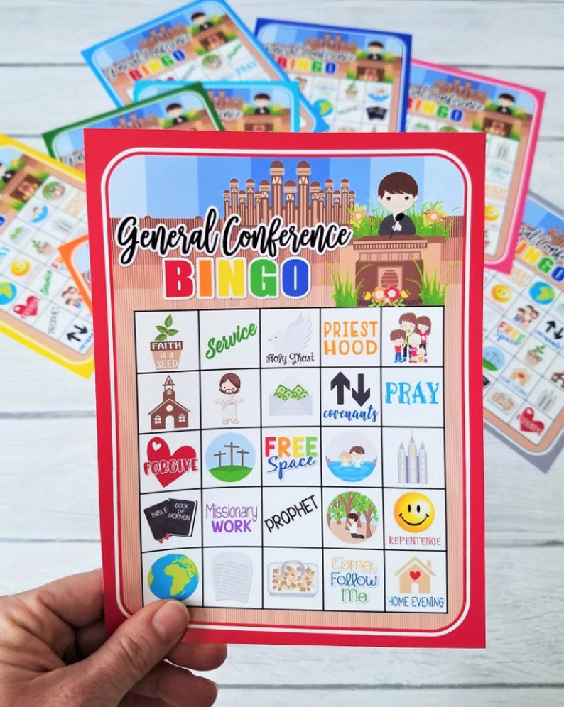 General Conference BINGO | General Conference Activities for Kids ...