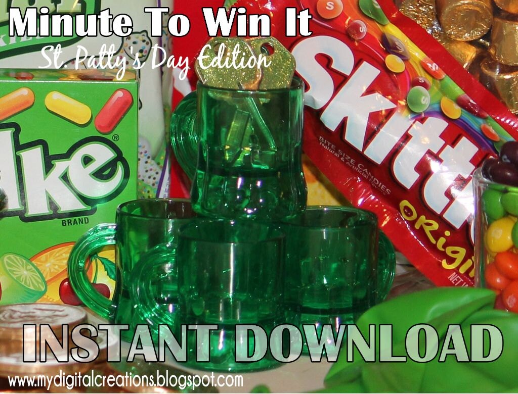 Minute to Win It St. Patty's Day Edition - INSTANT DOWNLOAD - Etsy