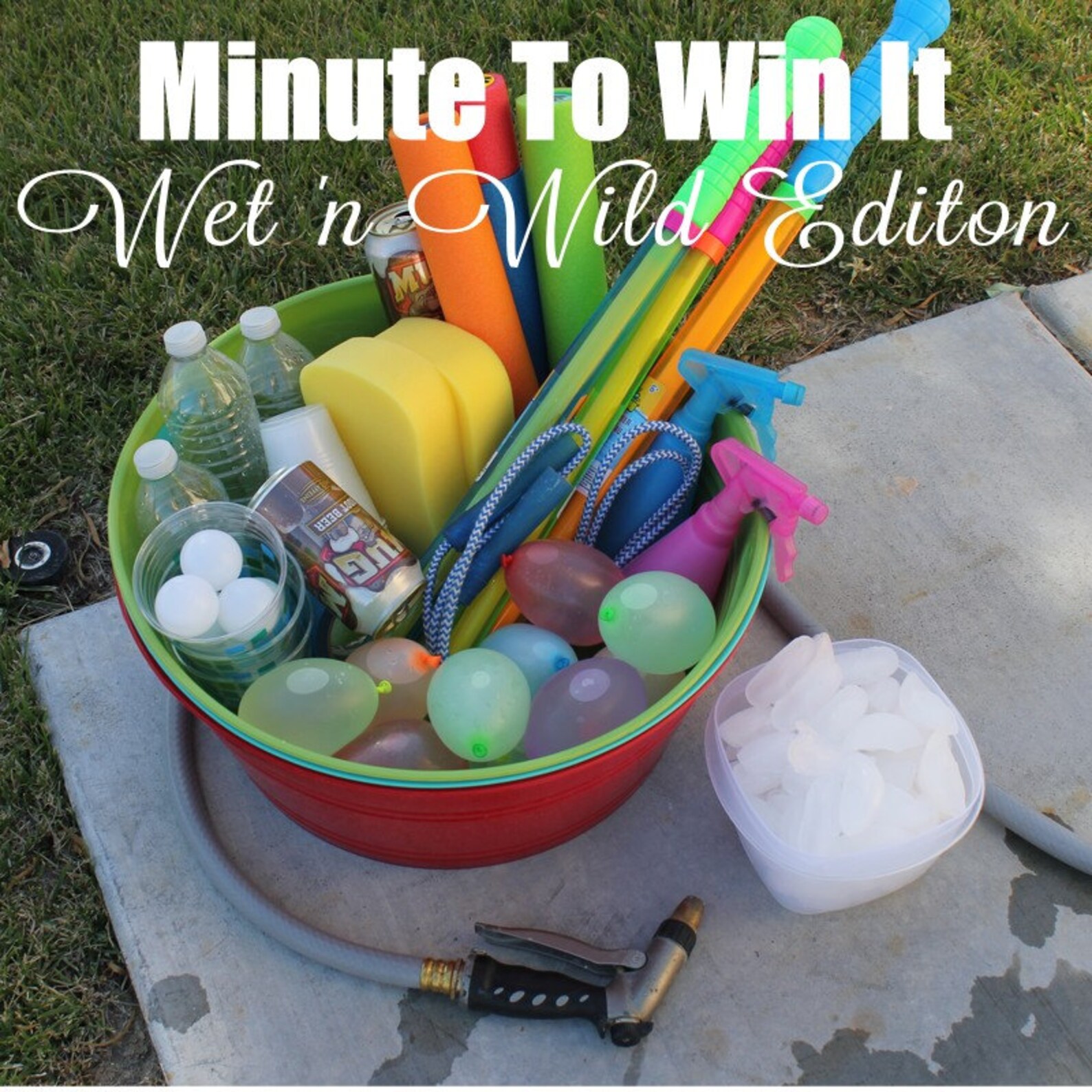 Minute to Win It Wet 'n Wild Edition Printable - Family Game Night ...
