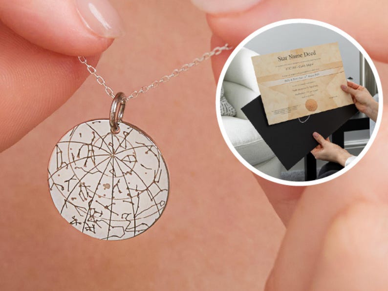 Name a Star Gift Package – Personalised Star and Necklace – Unique ...