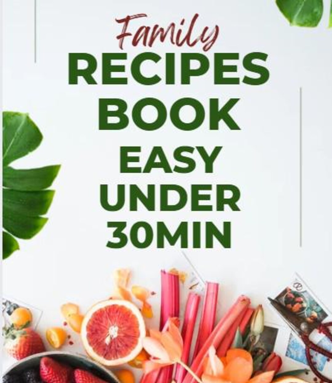 Quick & Healthy Recipe Book: 30 Easy Family Meals (digital PDF - Etsy ...