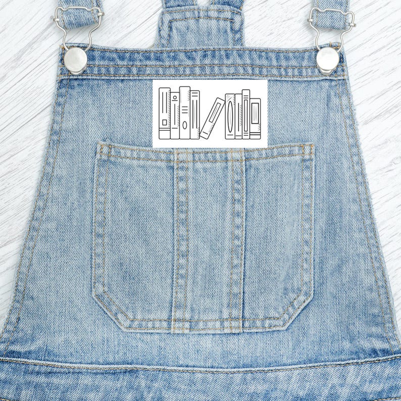Book Embroidery Patterns, Book Printable Stick and Stitch Design ...