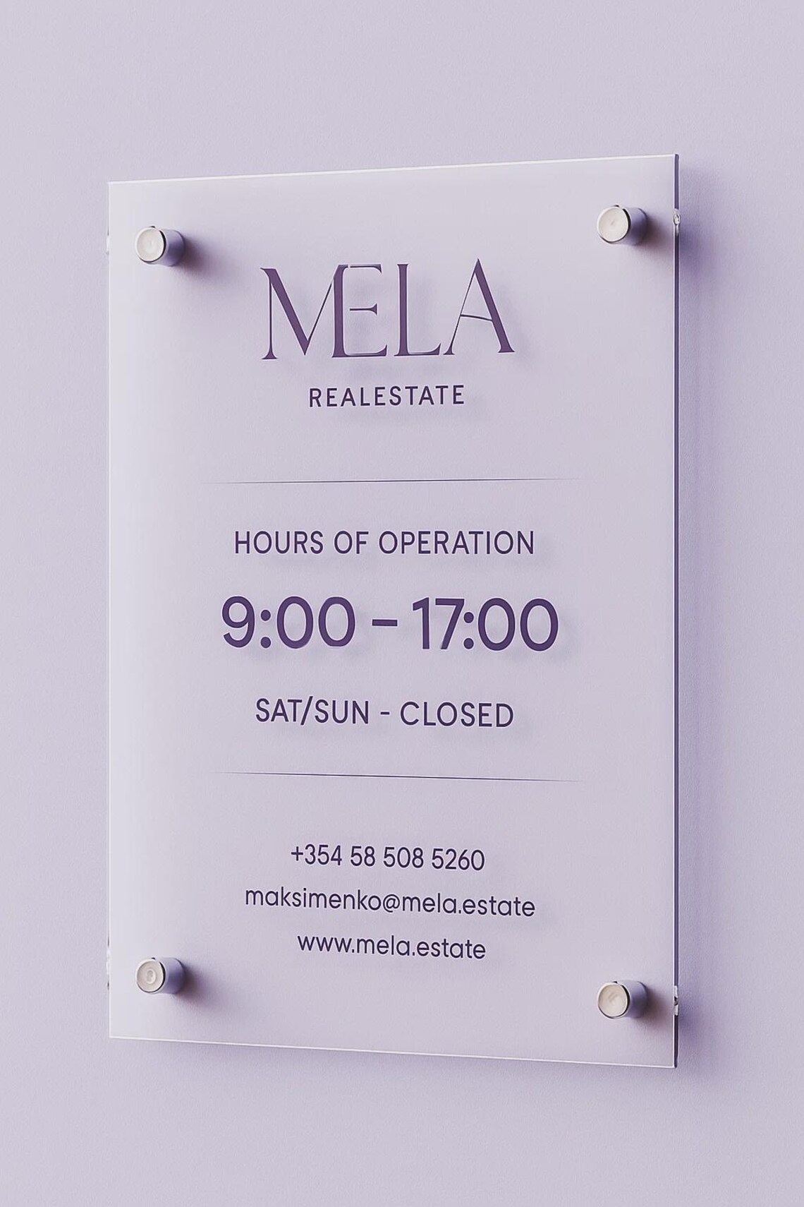 Acrylic Logo Sign | Custom Business Sign for Office Wall | Personalized ...