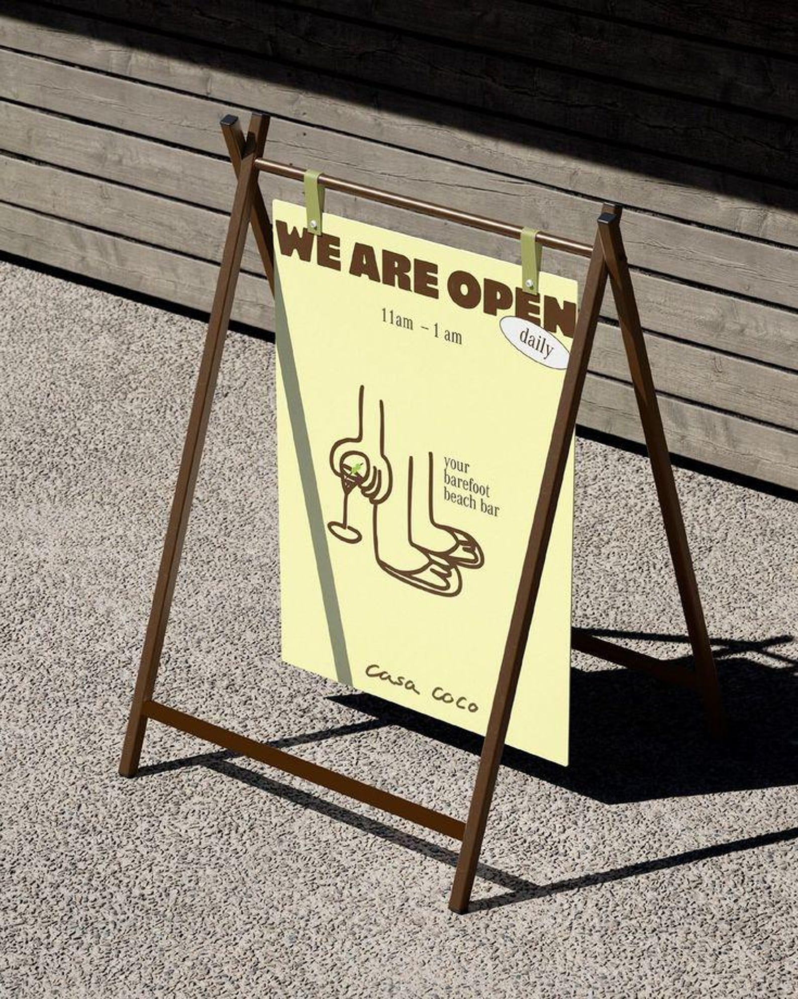 Custom Sidewalk Sign, Double Sided Menu Board, Foldable A Frame Signage ...