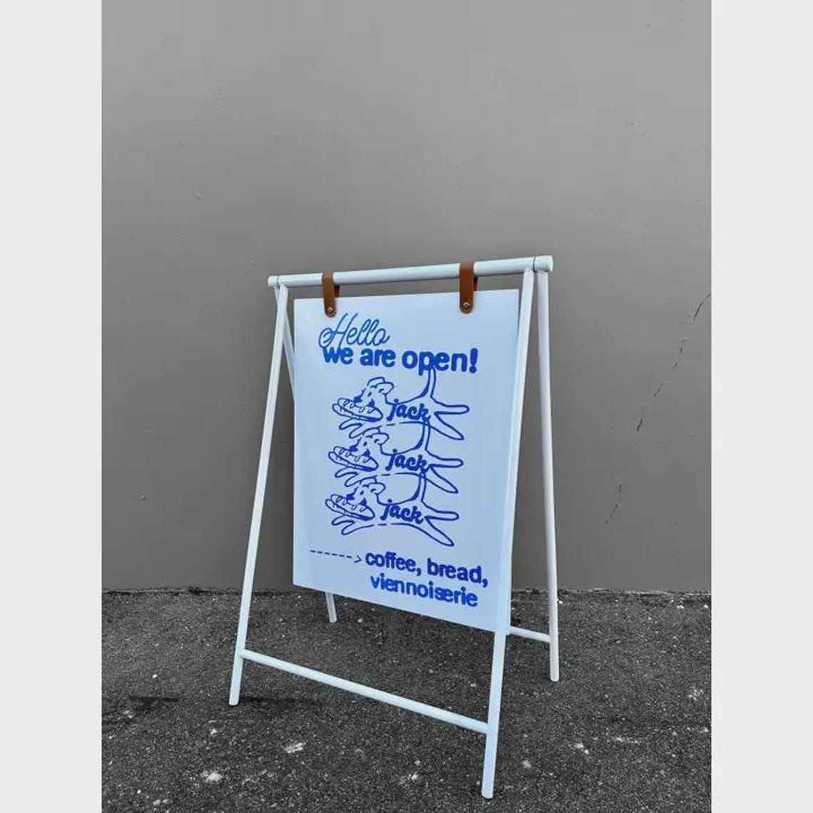 Custom Sidewalk Sign, Double Sided Menu Board, Foldable A Frame Signage ...