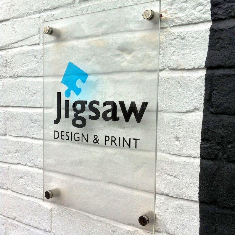 Acrylic Business Logo Sign | Custom Office Wall Display | Personalized ...