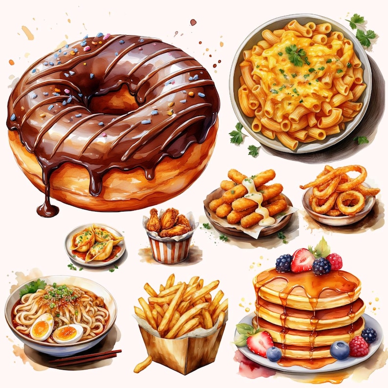 190 + Food Clipart, Fast Food Clipart, Snakes Clipart, Fried Chicken ...