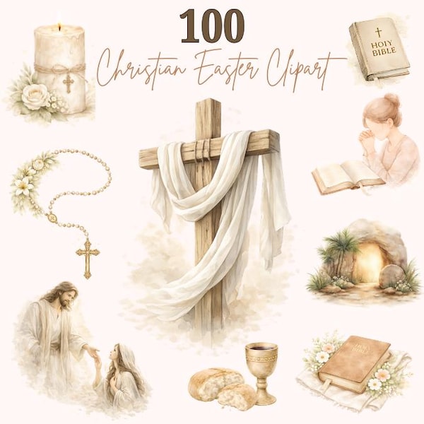 Faith Easter Clip Art - Etsy UK