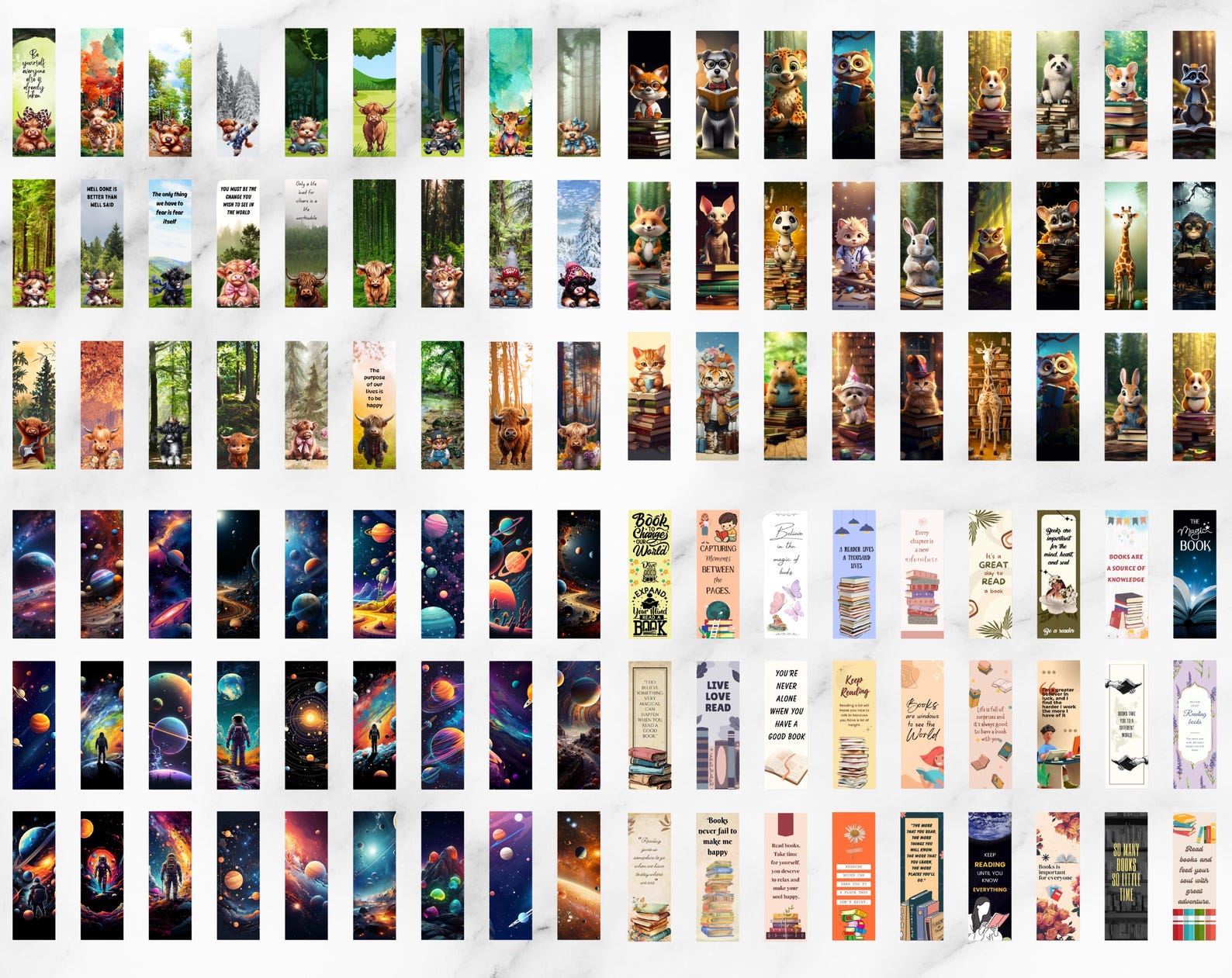 2,500 + Mega Bookmark Bundle, Dark Romance Bookmark, Floral Bookmark ...
