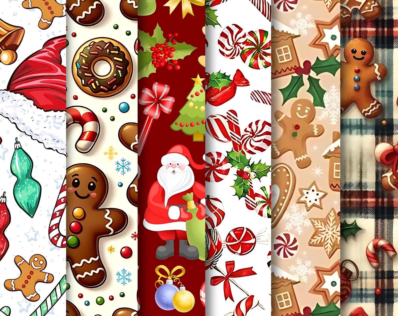 500+ Christmas Digital Paper Bundle, Merry Christmas Day Digital Papers ...