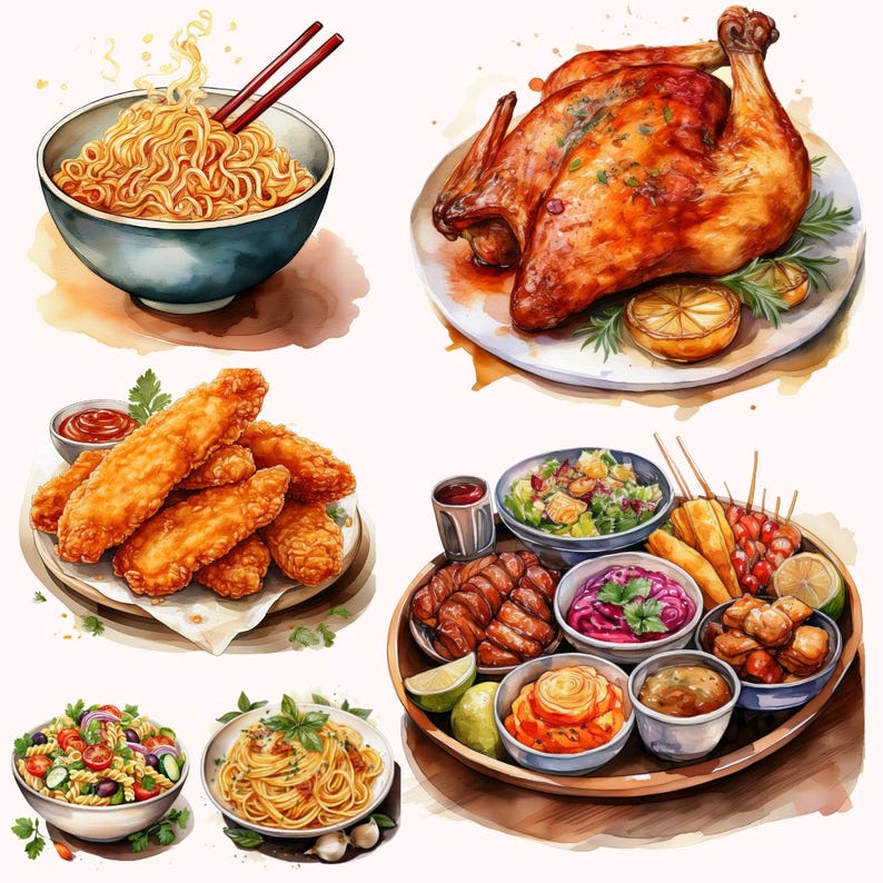 190 + Food Clipart, Fast Food Clipart, Snakes Clipart, Fried Chicken ...