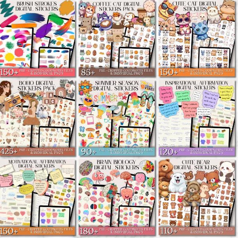 Ultimate 82000 + Digital Sticker Mega Bundle, Lifetime Access Goodnotes ...