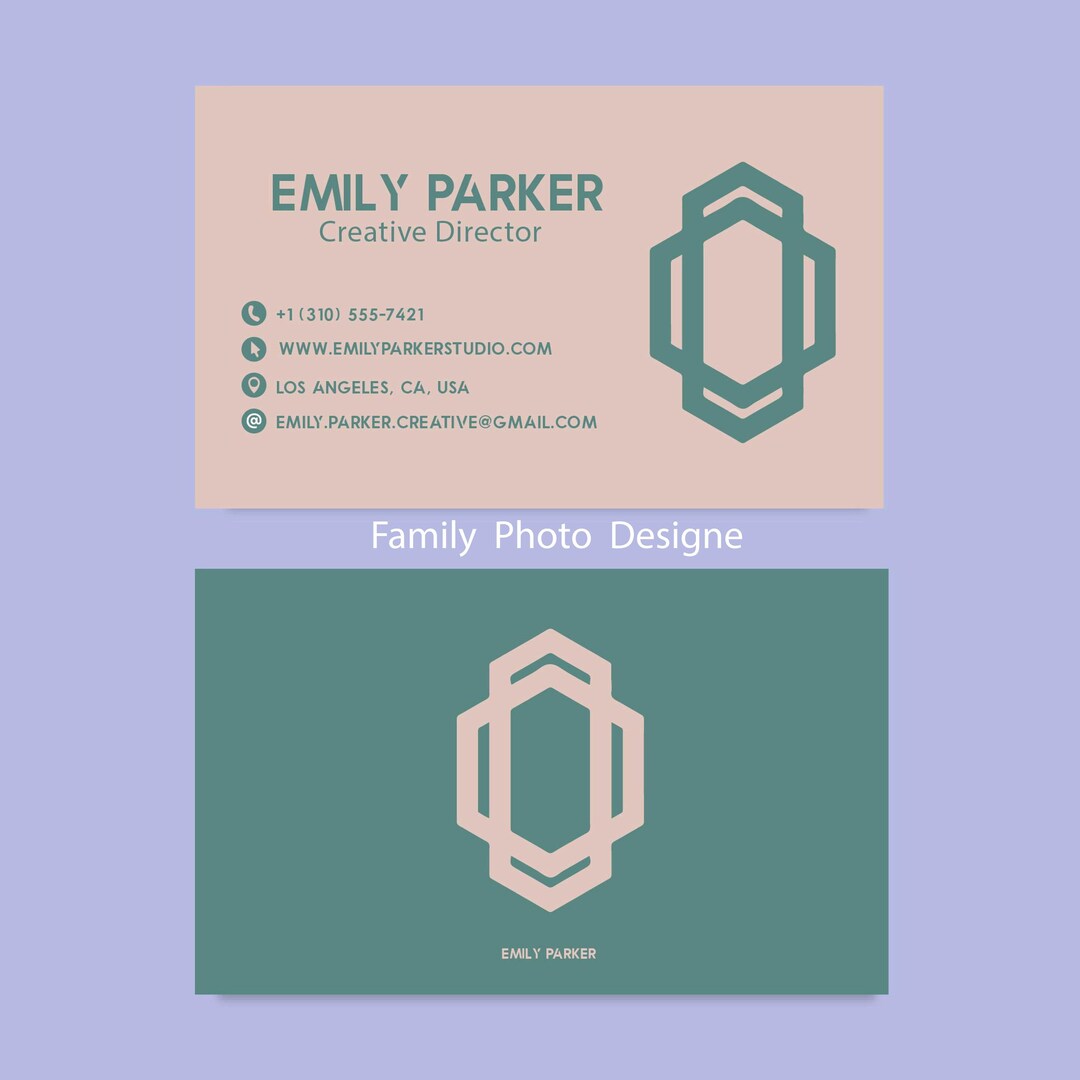 Creative & Professional Business Card Design | Elegant Editable ...