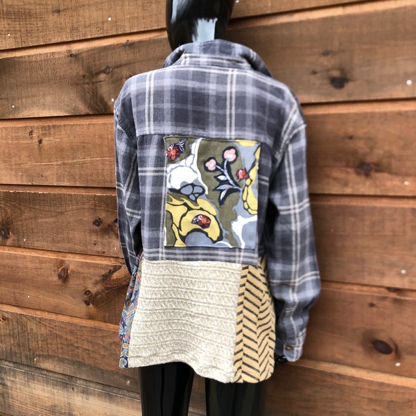 Upcycled Flannel Shirts - Etsy