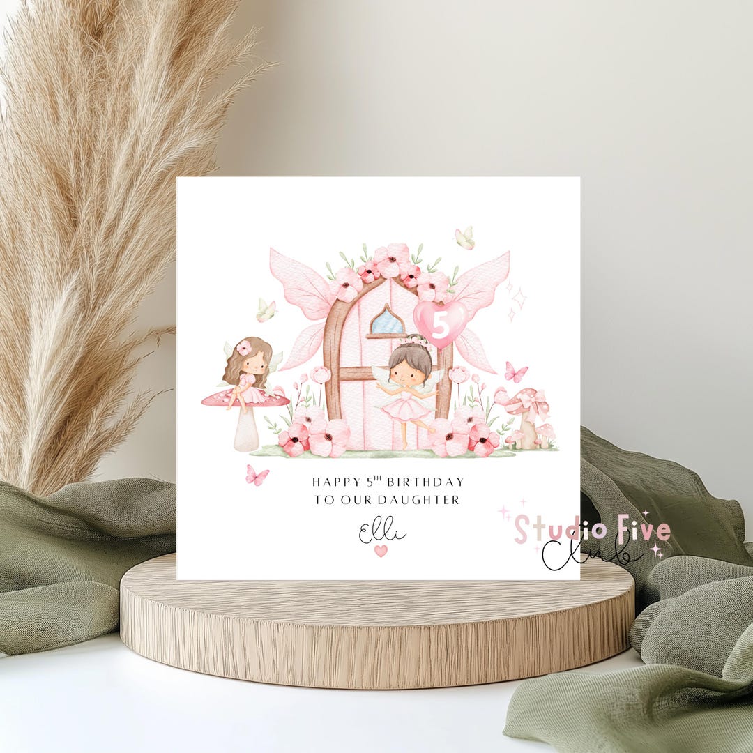 Personalized Fairy Birthday Card | Custom Name & Age - Etsy