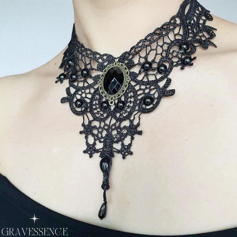 Lace Choker - Etsy