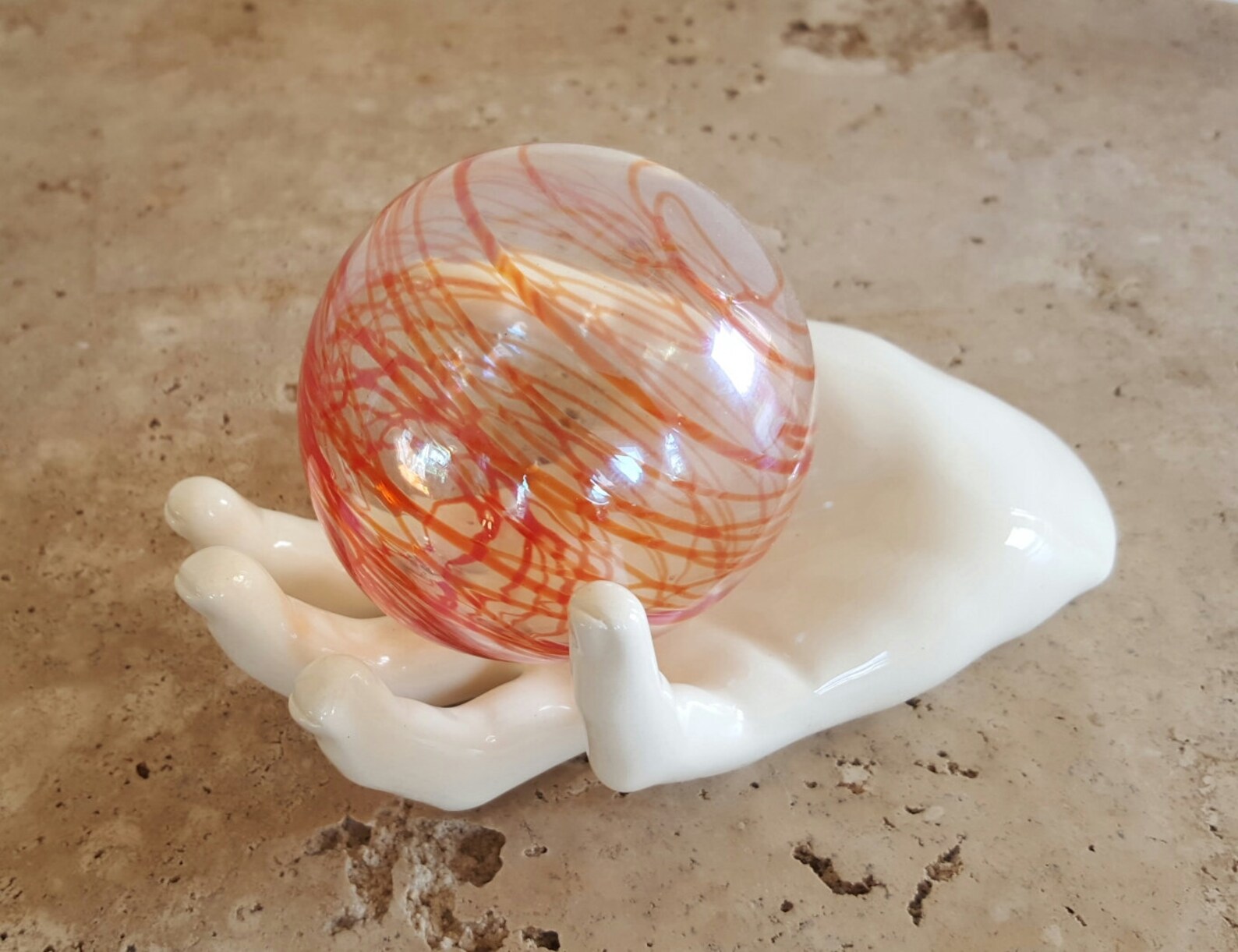 Ceramic Hand Counter Top Soap Dish - Etsy