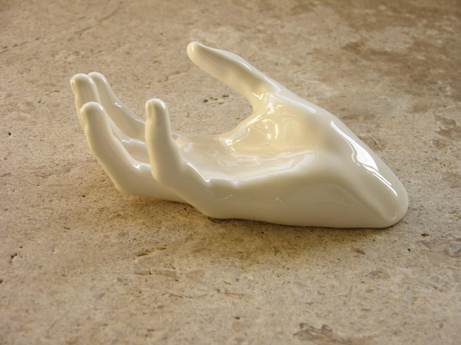 Ceramic Hand Counter Top Soap Dish - Etsy
