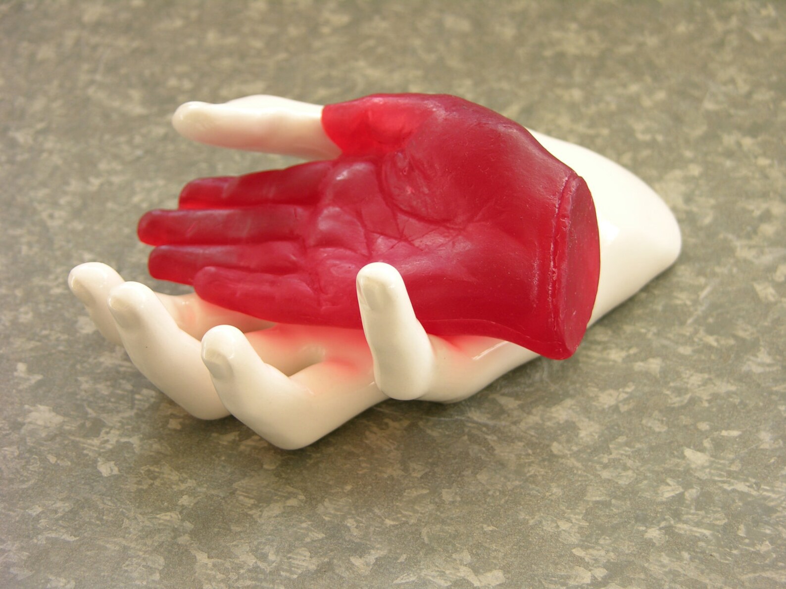 Ceramic Hand Counter Top Soap Dish - Etsy