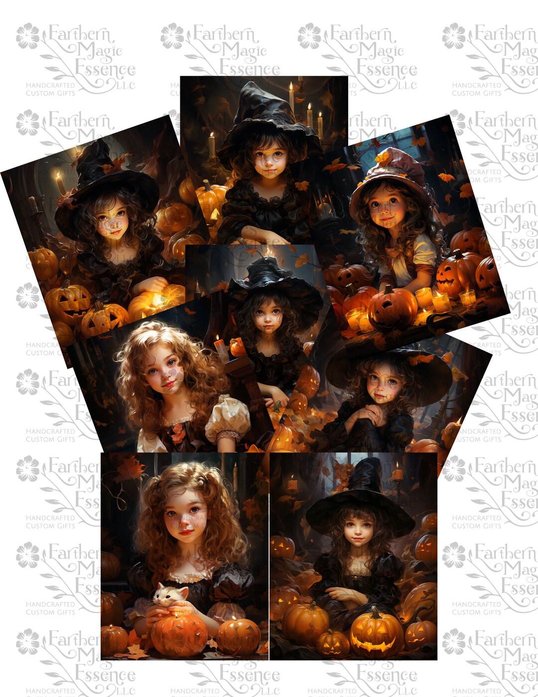 Cute Girl Fall Cuties With Pumpkins Clipart PNG - Etsy