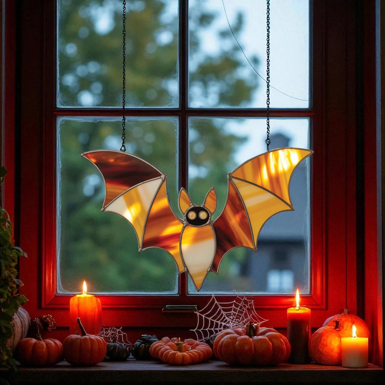 Halloween Bat Stained Glass Pattern: Mummy Suncatcher (PDF Download) - Etsy