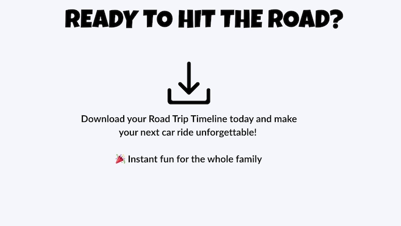 Road Trip Timeline Printable for Kids – Visual Travel Countdown & Car ...